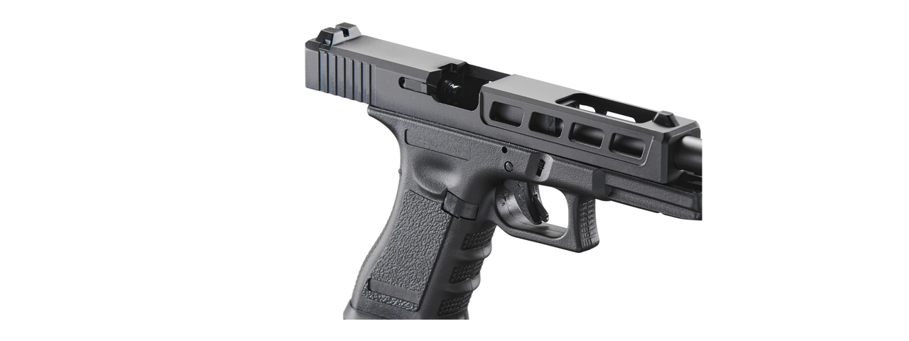 Army Armament R34-FB Gas Blowback Pistol w/ Enhanced Thumb Rest (Black)