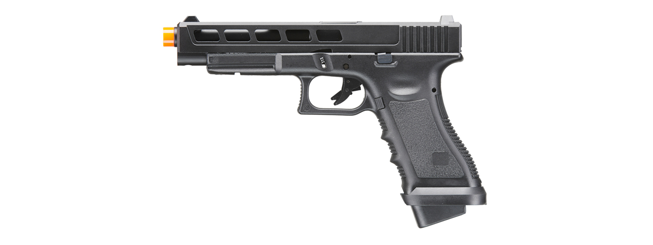 Army Armament R34-FB Gas Blowback Pistol w/ Enhanced Thumb Rest (Black)