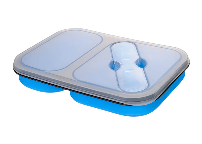 Lancer Tactical Foldable Silicon Mess Kit ( Blue )