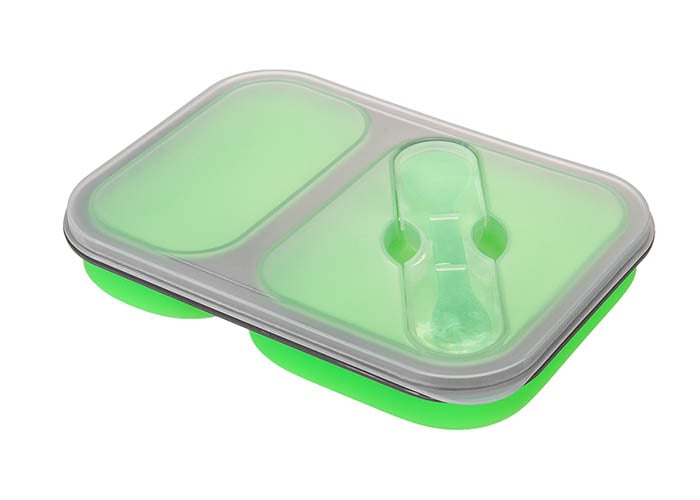 Lancer Tactical Foldable Silicon Mess Kit ( Green )