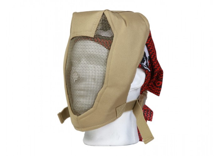 Bravo Airsoft Extreme Metal Mesh Face Mask ( Tan )