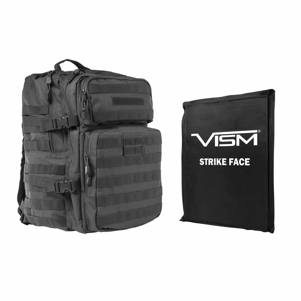 VISM Assault Backpack with 11X14 Soft Ballistic Panel ( Urban Grey )
