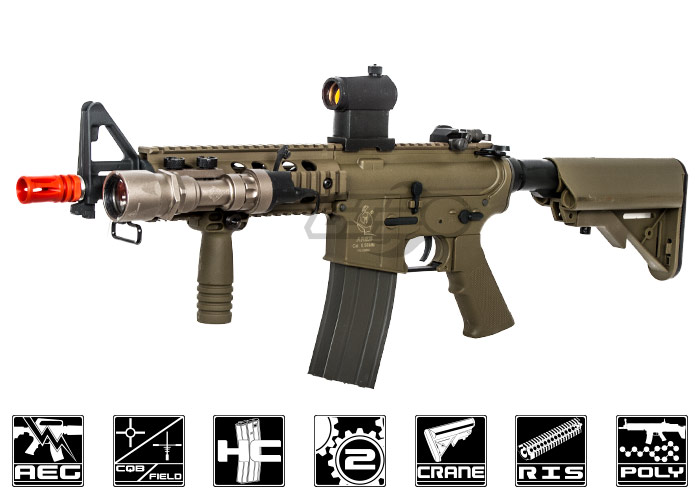 Ares S-Class M4 CQB RIS Carbine AEG Airsoft Rifle ( Tan )