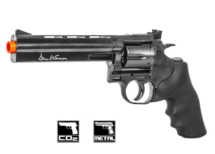 Asg Dan Wesson 6” Co2 357 Pellet Revolver Airgun Gray