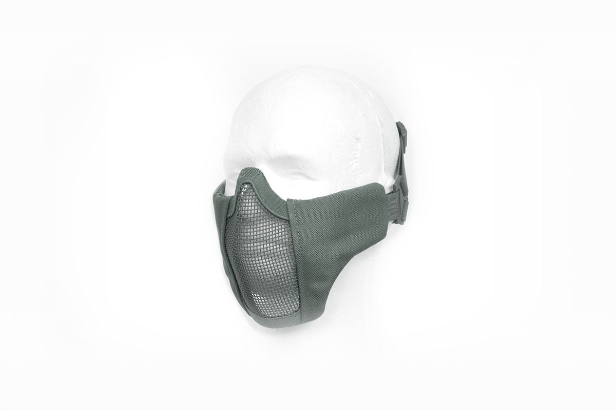 Bravo Airsoft Tactical Gear V.3 Strike Metal Mesh Face Mask ( Gray )