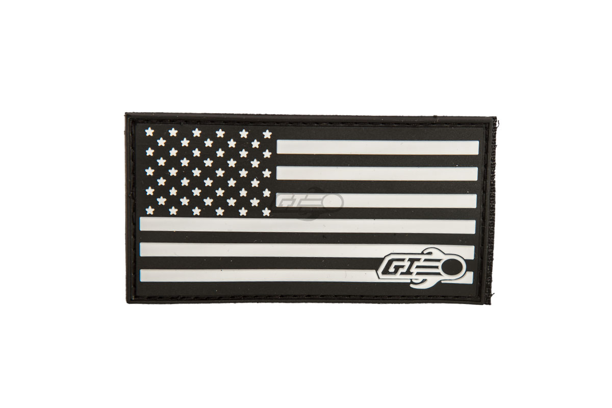 Airsoft GI Flag Patch ( Black )