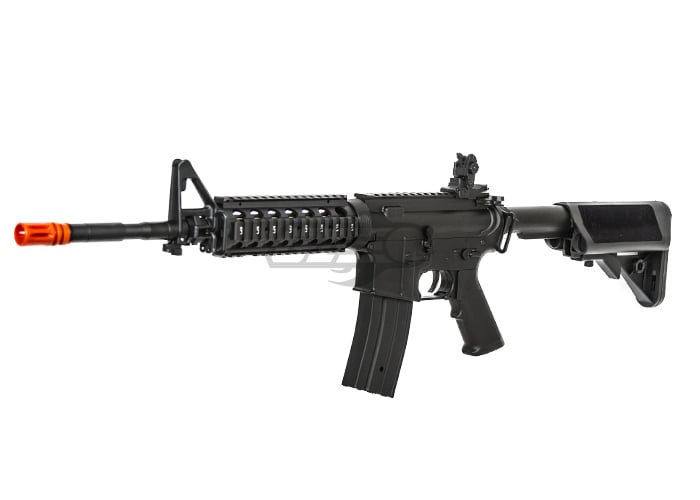 JG M4 SOPMOD RIS AEG Airsoft Rifle Enhanced Version ( Black )