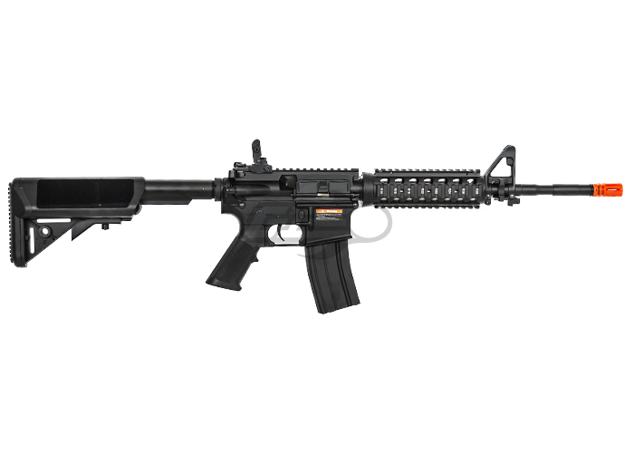 JG M4 SOPMOD RIS AEG Airsoft Rifle Enhanced Version ( Black )