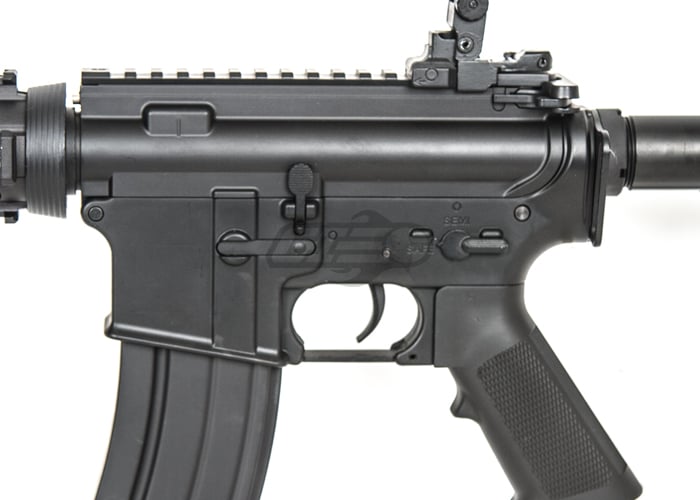 JG M4 SOPMOD RIS AEG Airsoft Rifle Enhanced Version ( Black )
