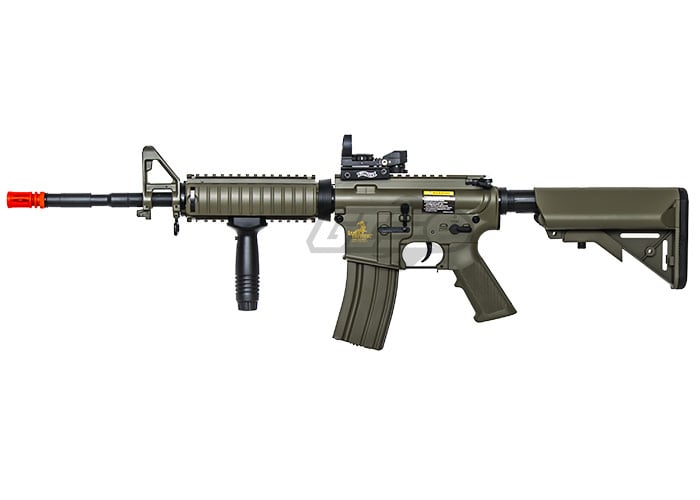 Lancer Tactical LT04T M4 RIS Carbine AEG Airsoft Rifle ( Tan )