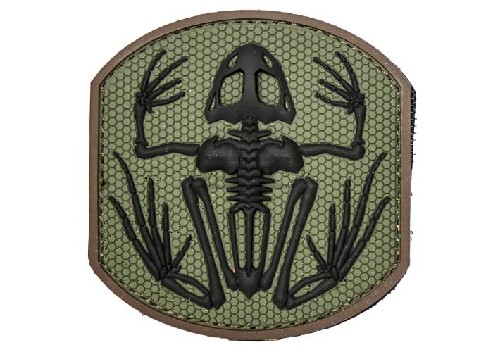 Mil-Spec Monkey Frog Skeleton PVC Patch ( Forest )