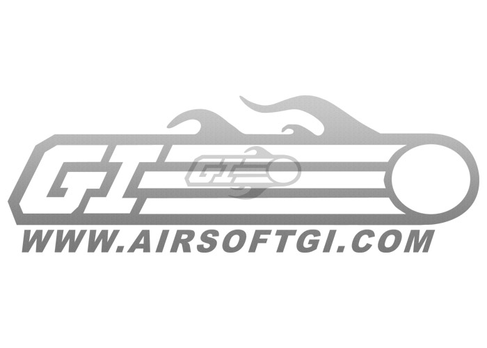 Airsoft GI Large Vinyl Decal Sticker ( Silver )