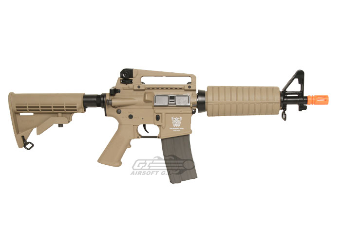 Combat Machine M4 CQB Gas Blow Back Airsoft Gun ( Tan )