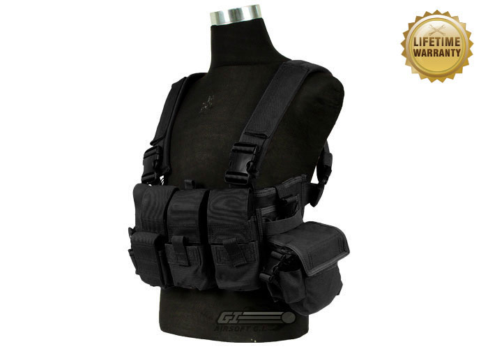 Pantac USA 1000D Cordura Active Shooter Chest Rig ( Black )