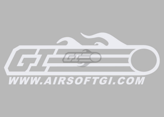 Airsoft GI Large Vinyl Decal Sticker ( White )