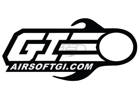 Airsoft GI Small Vinyl Decal Sticker ( Black )