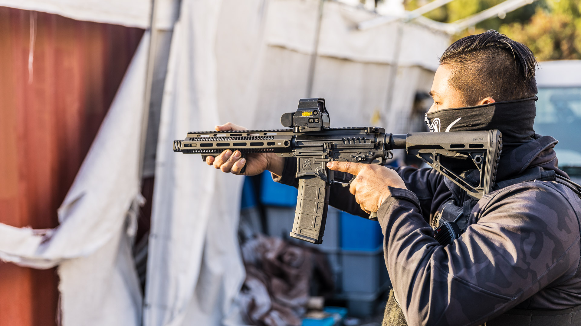 Co2 Gun Kit Zion Arms R15 MK2 13" Rail AEG Airsoft Rifle W/ Nebula II ...